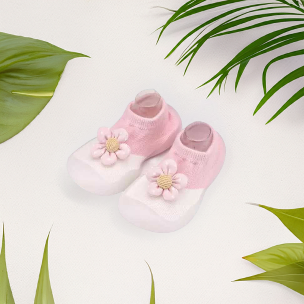 Pink flower shoes for babies and toddlers – Bumbi Kids